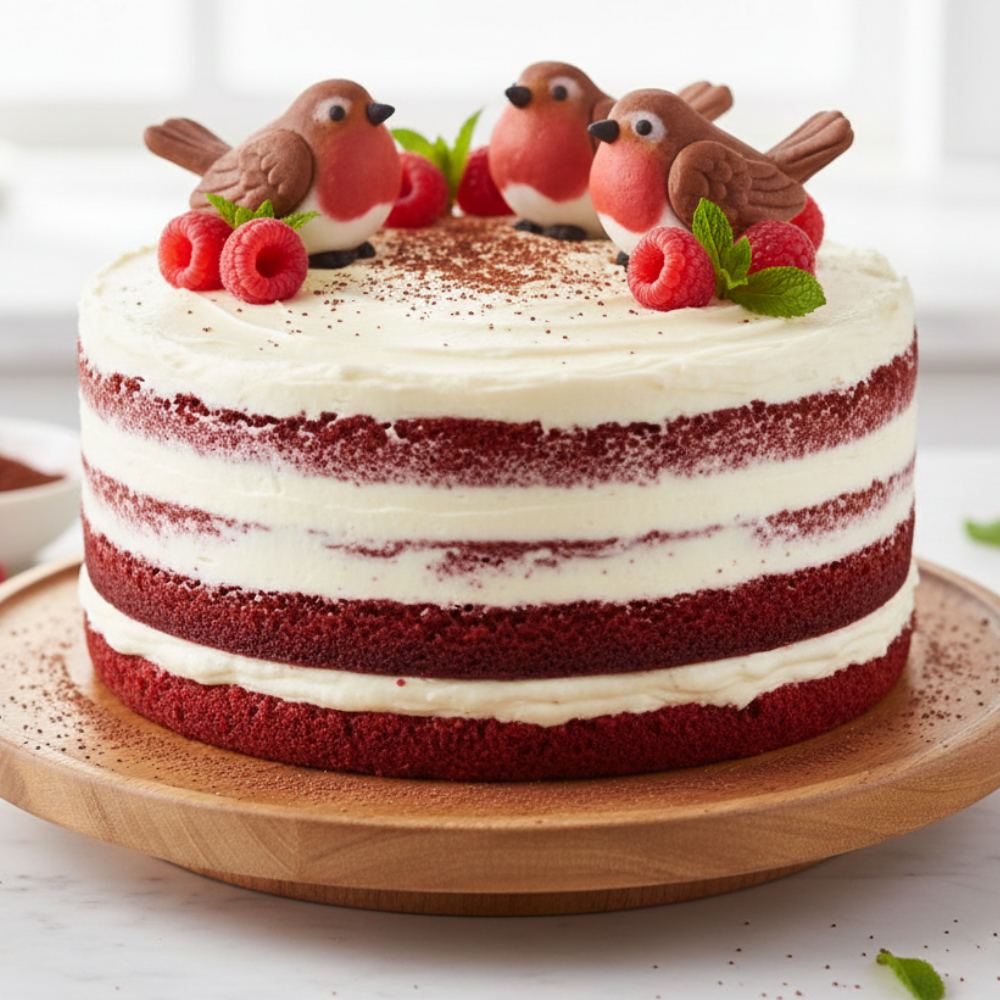 Red Velvet Robin – Layer Cake – CheckoutWC Demo Store